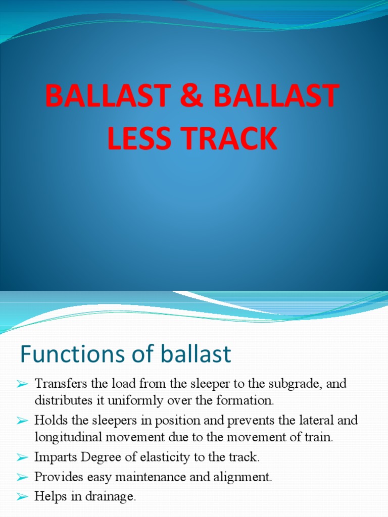 Ballast & Ballast Less Track | PDF | Track (Rail Transport) | Rail ...