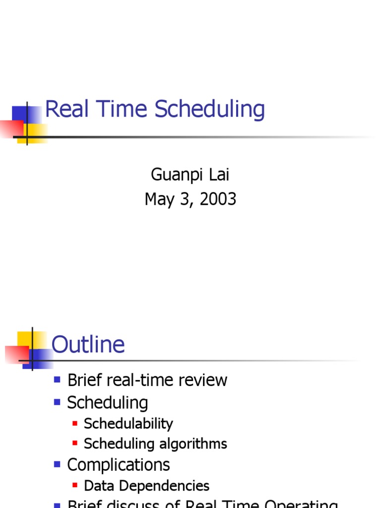 Real Time Scheduling | Download Free PDF | Scheduling (Computing) | Real Time Computing