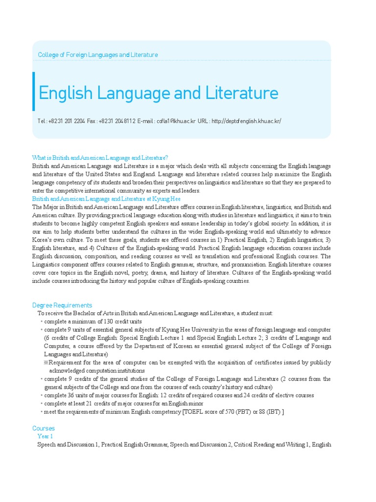 07 English Language Literature | PDF | English Language | Linguistics