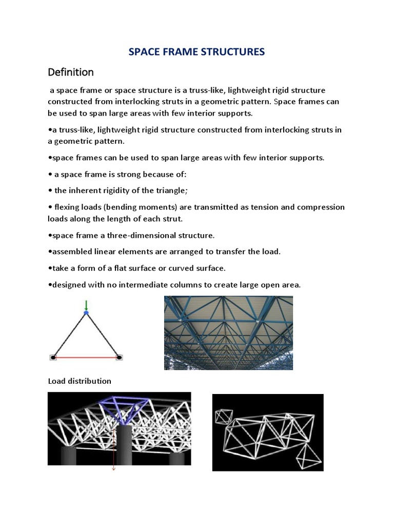 Space Frame PDF | PDF | Structural Engineering | Building Engineering