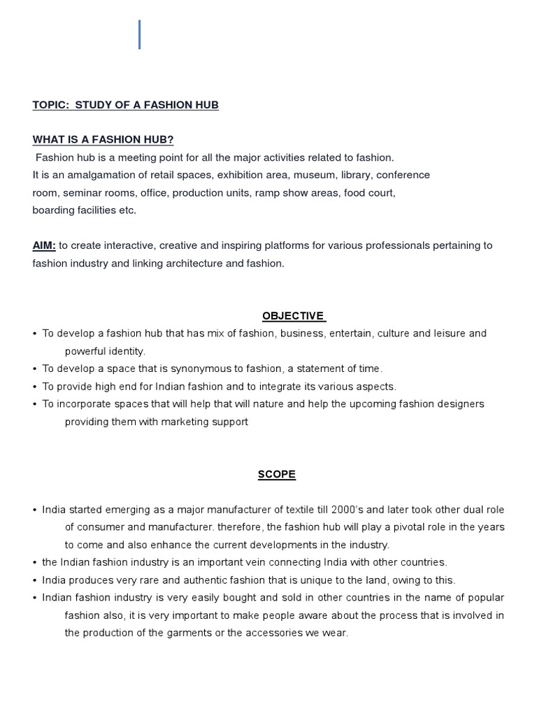 Fashion Hub | PDF | Fashion | Design