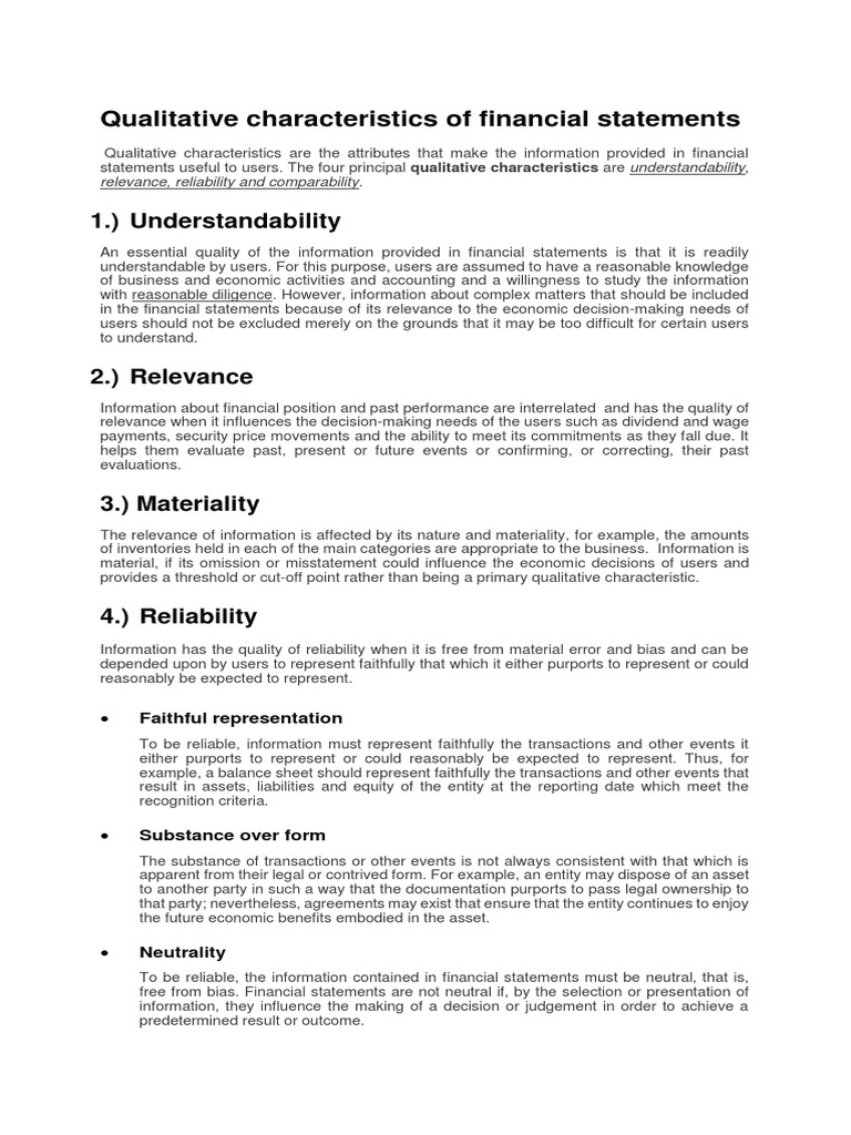 Management Acctg. Qualitative Characteristics of Financial Statements ...