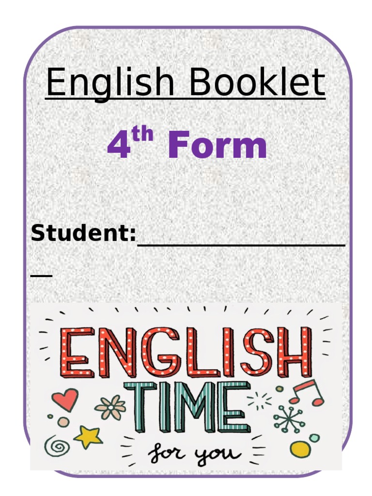 English Booklet: 4 Form | PDF | Career & Growth