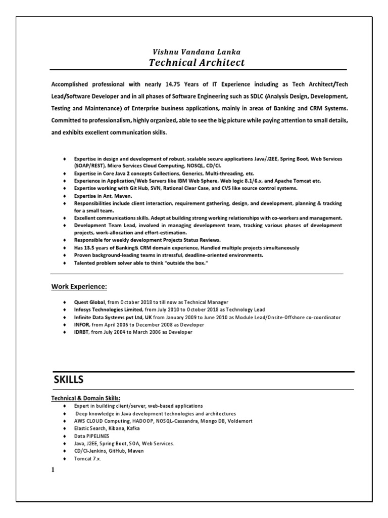 Technical Architect: Skills | PDF | Service Oriented Architecture | Software Development