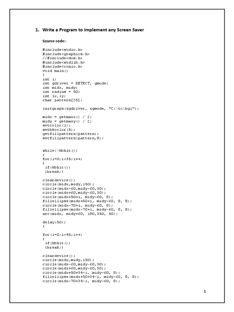 Advance Computer Graphics | PDF | Computer Programming | Areas Of Computer Science