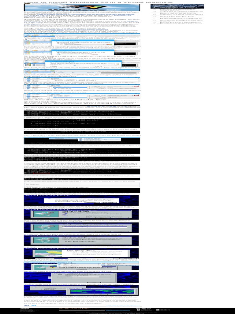 Install Windows 95 in A Virtual Machine | PDF | Booting | Microsoft Windows