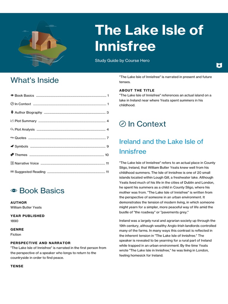 The Lake Isle of Innisfree | PDF