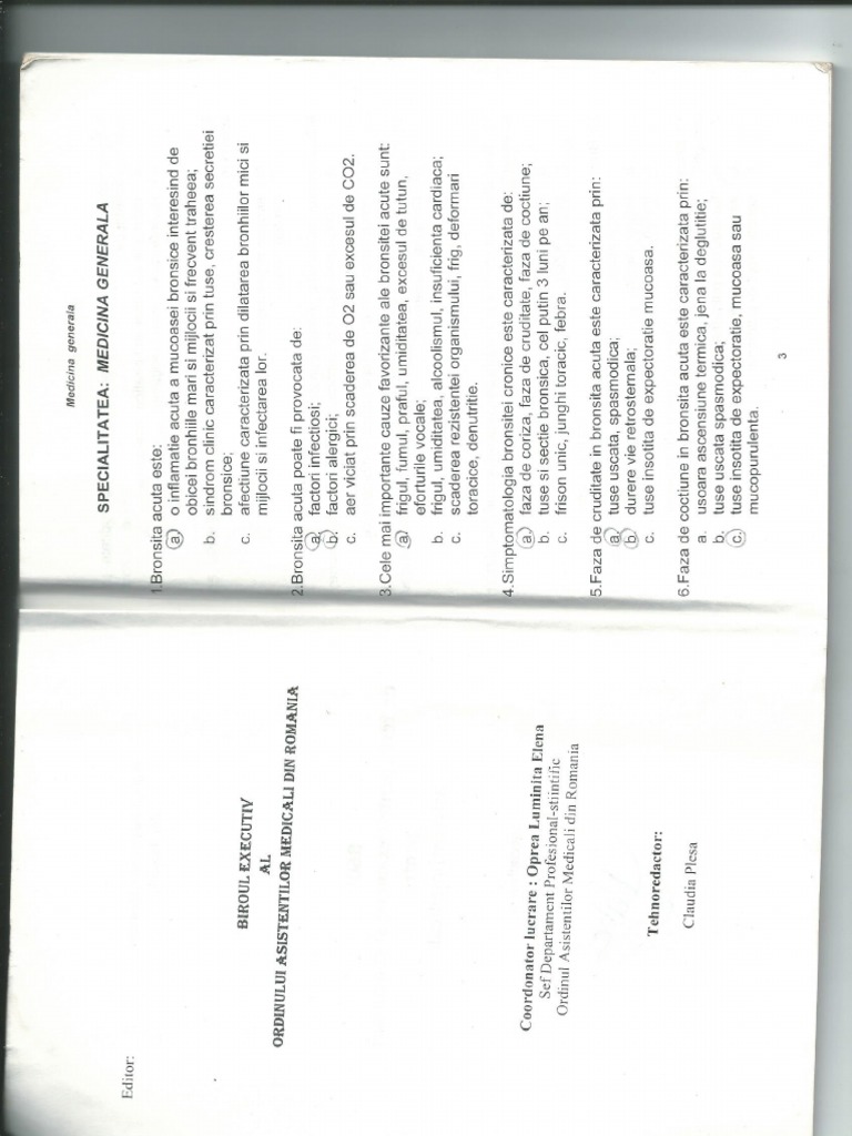 850 de Teste Pentru Examene Si Concursuri - Asistenti Medicali PDF | PDF