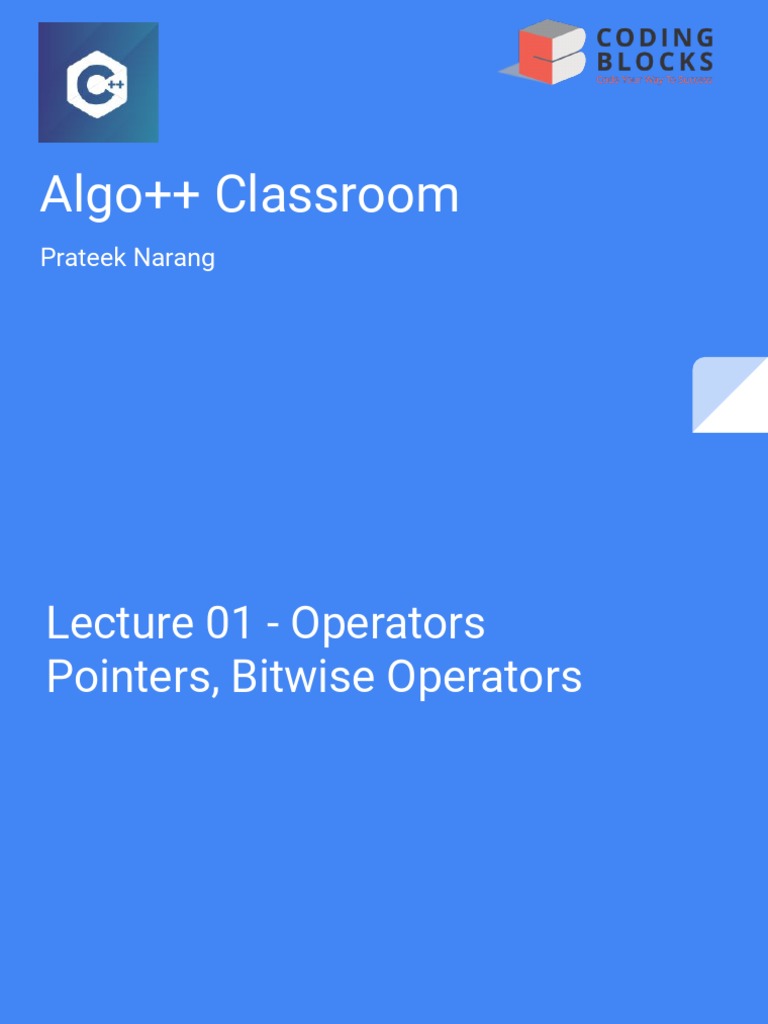 Lecture 01 - Bitmasking | PDF | Theoretical Computer Science | Computer ...