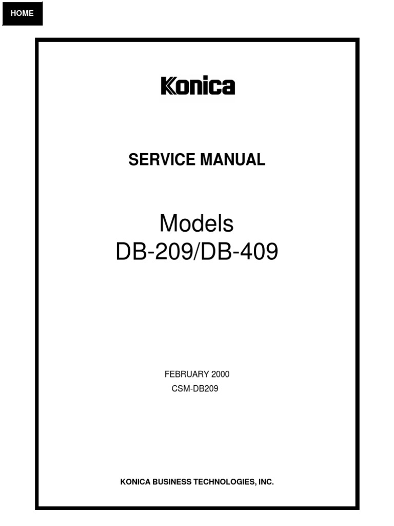 Models DB-209/DB-409: Service Manual | PDF | Electrical Wiring ...