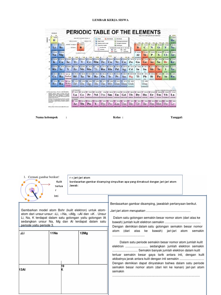 Lembar Kerja Siswa Sifat Spu | PDF