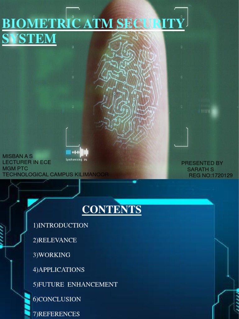 Biometric Atm | PDF | Biometrics | Fingerprint