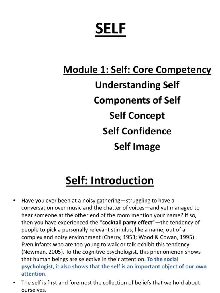 Understanding Self | PDF | Self | Self Concept