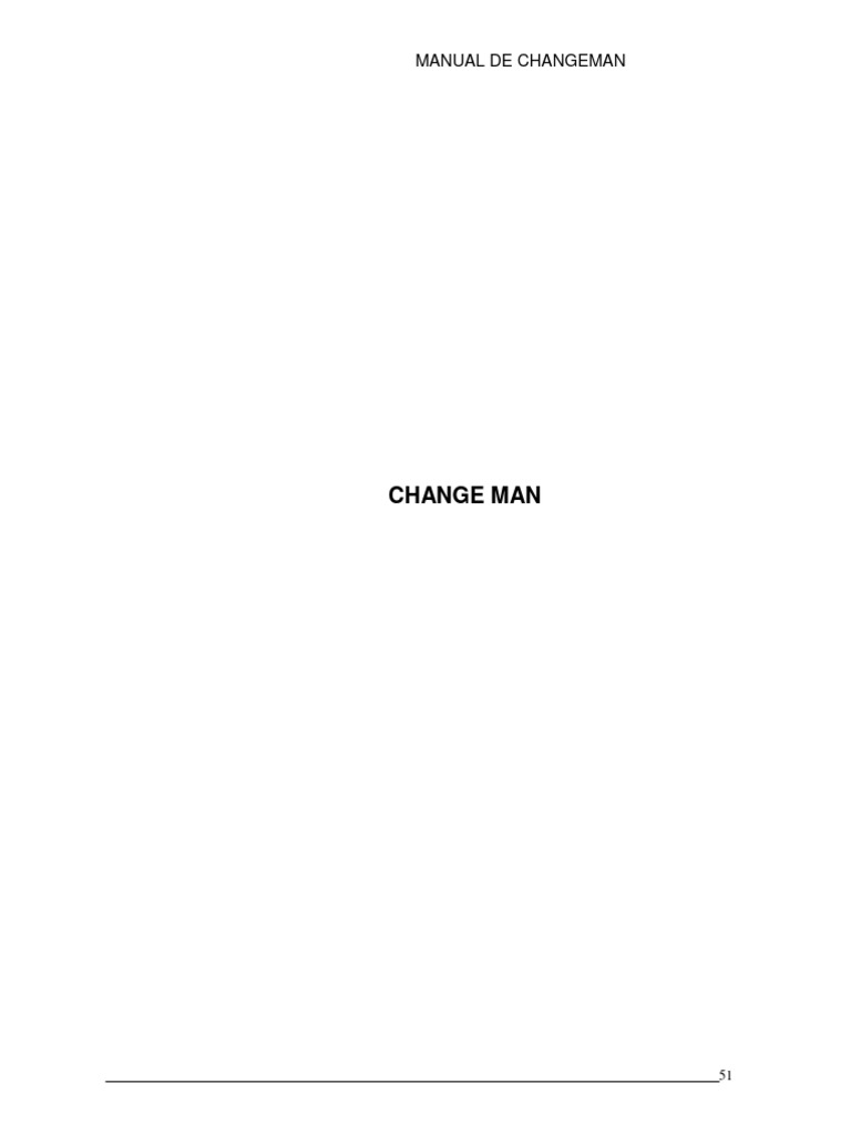 Manual de Uso de Change Man | PDF | Compilador | Herramientas de ...