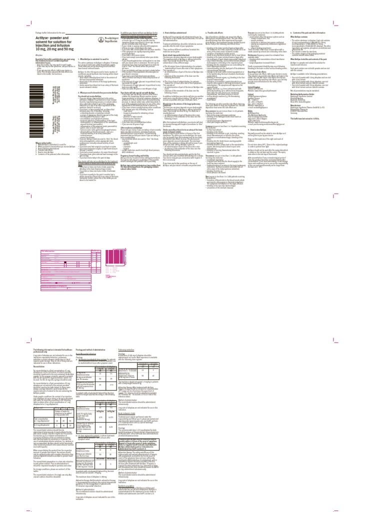 Alteplase Practical Guidelines | PDF | Intravenous Therapy | Stroke