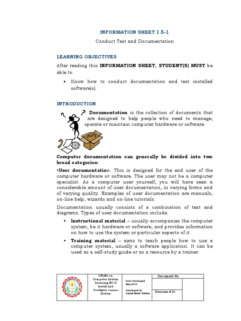 1.5 - 1 Conduct Test and | PDF | Documentation | Software Testing