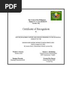 BSP Certificate | PDF | Scouting | Philippines