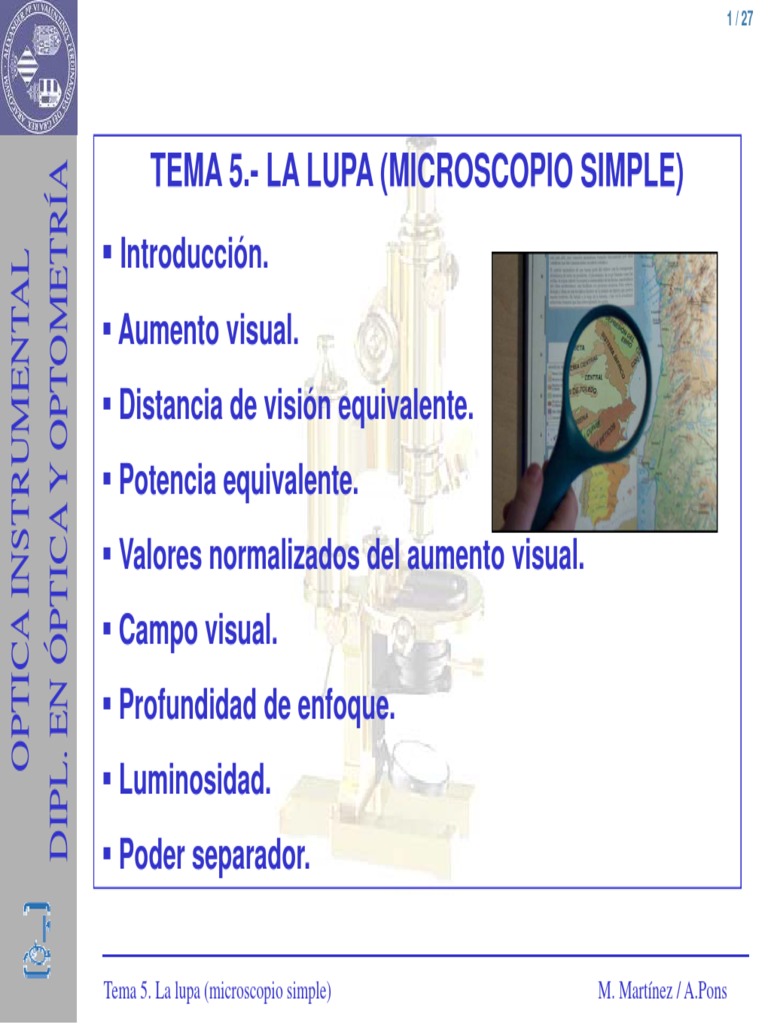 Lupa PDF | PDF | Óptica | Percepción visual