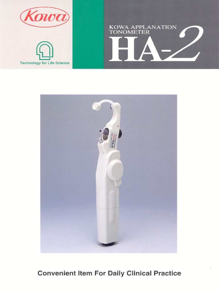 Catalogo de Fabrica Tonometro Aplanatico HA2 PDF | PDF