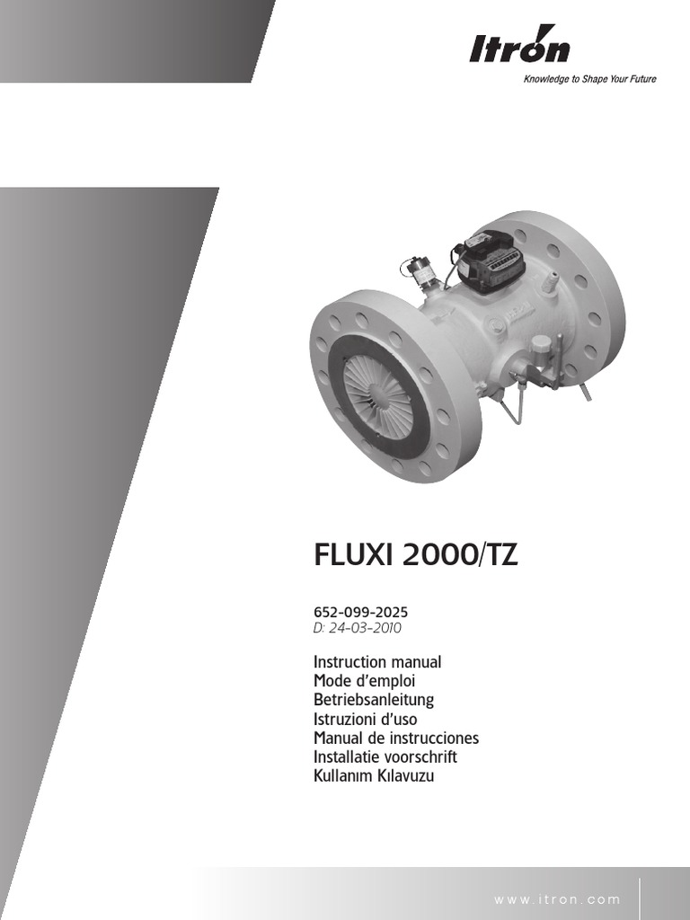 Itron TZ en Manual | PDF | Flow Measurement | Pipe (Fluid Conveyance)