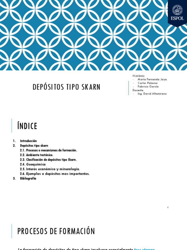 Depositos Tipos Skarn | PDF | Magma | Roca (geología)
