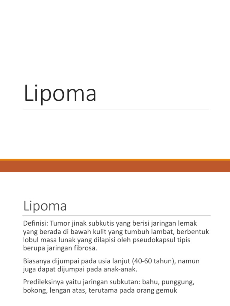 Penanganan dan Jenis Lipoma | PDF | Sains & Matematika