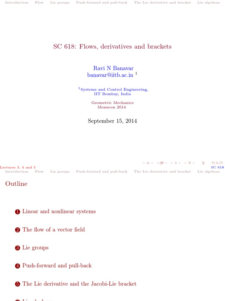 Deferential Equation | Download Free PDF | Lie Groups | Nonlinear System