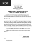 Narrative Report On 1st and 4th Quarter NSED 2021 2022 | PDF ...