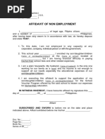 Affidavit of Low Income - Sample | PDF