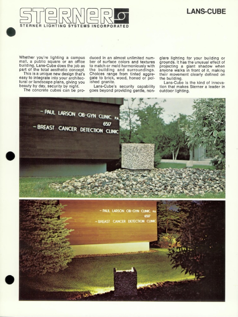 Sterner Infranor Lans-Cube Brochure 1981 | PDF