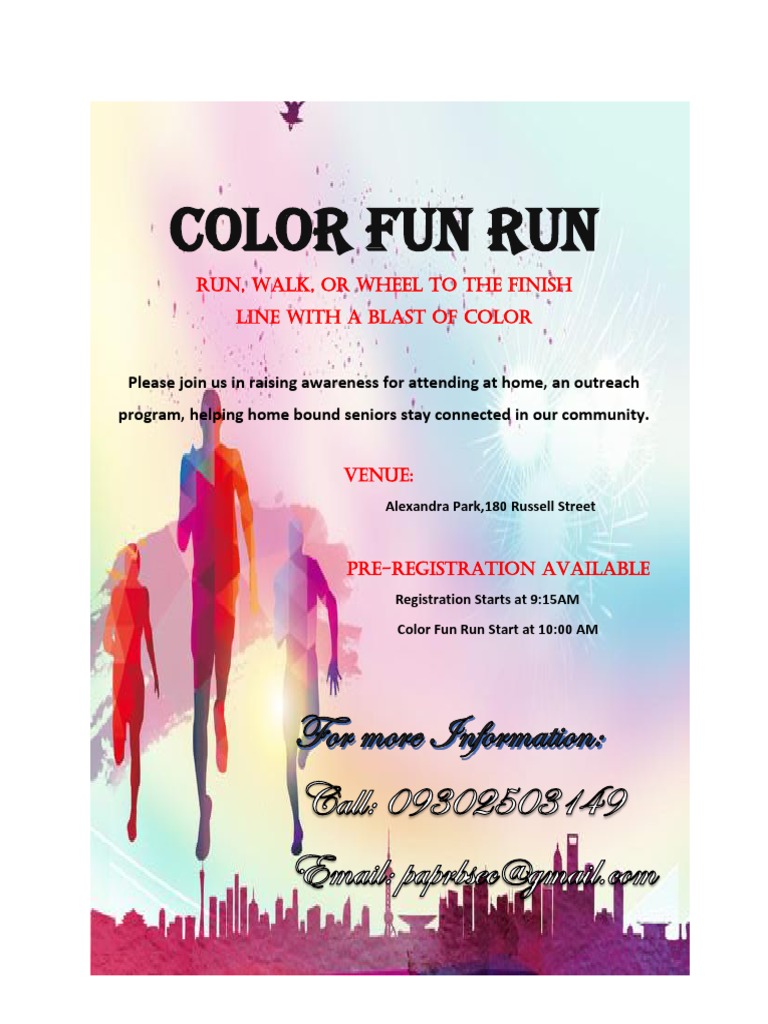 Color Fun Run: Run, Walk, or Wheel To The Finish Line With A Blast of ...