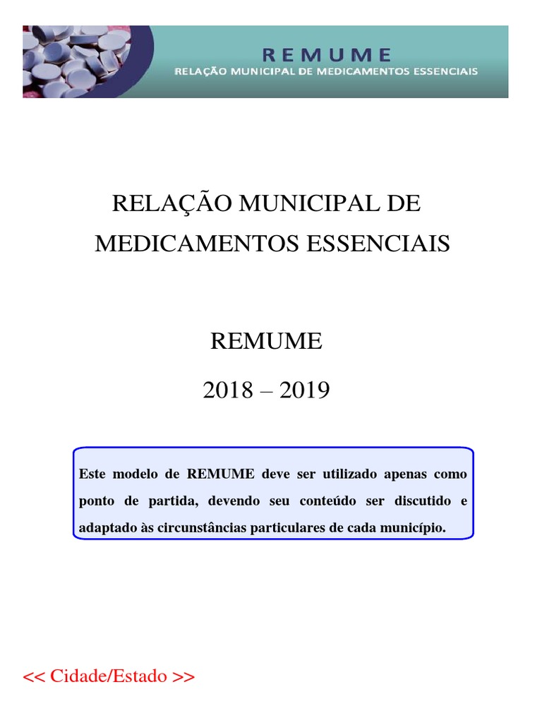 Modelo de REMUME | PDF | Farmacêutico | Química Medicinal