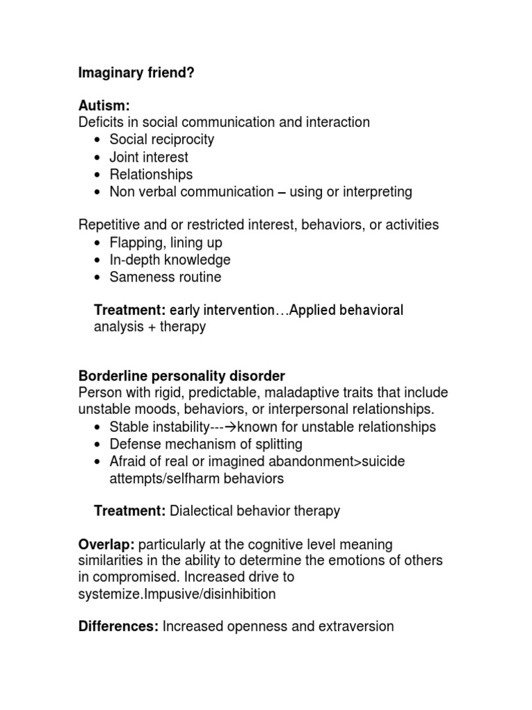 Understanding the Overlap and Differences Between Autism and Borderline ...