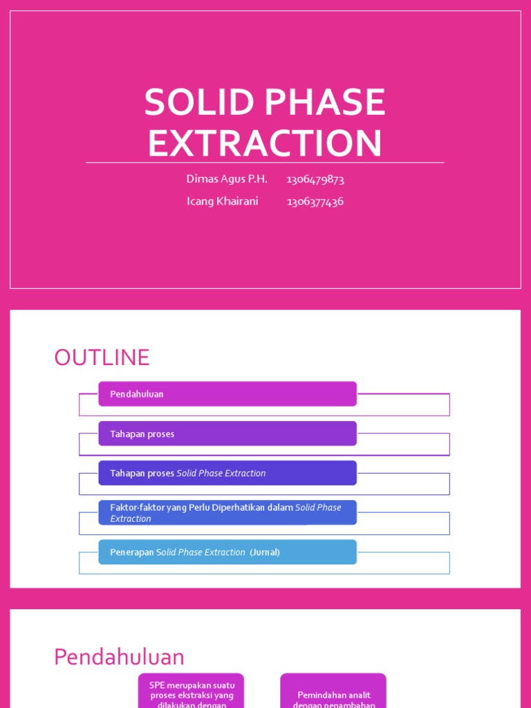 Solid Phase Extraction | PDF