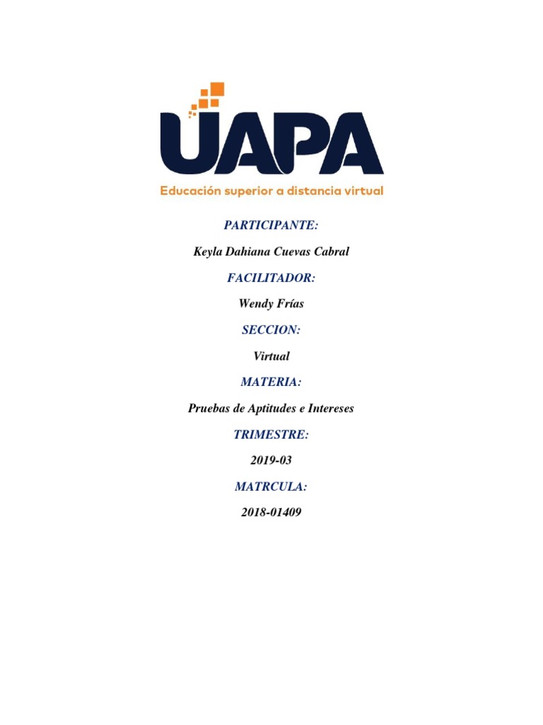 Tarea 3 de Pruebas de Apt | PDF | Teoría | Sicología