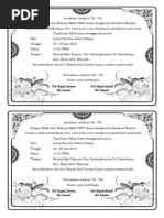 Undangan Tahlilan Pernikahan | PDF | Agama & Spiritualitas