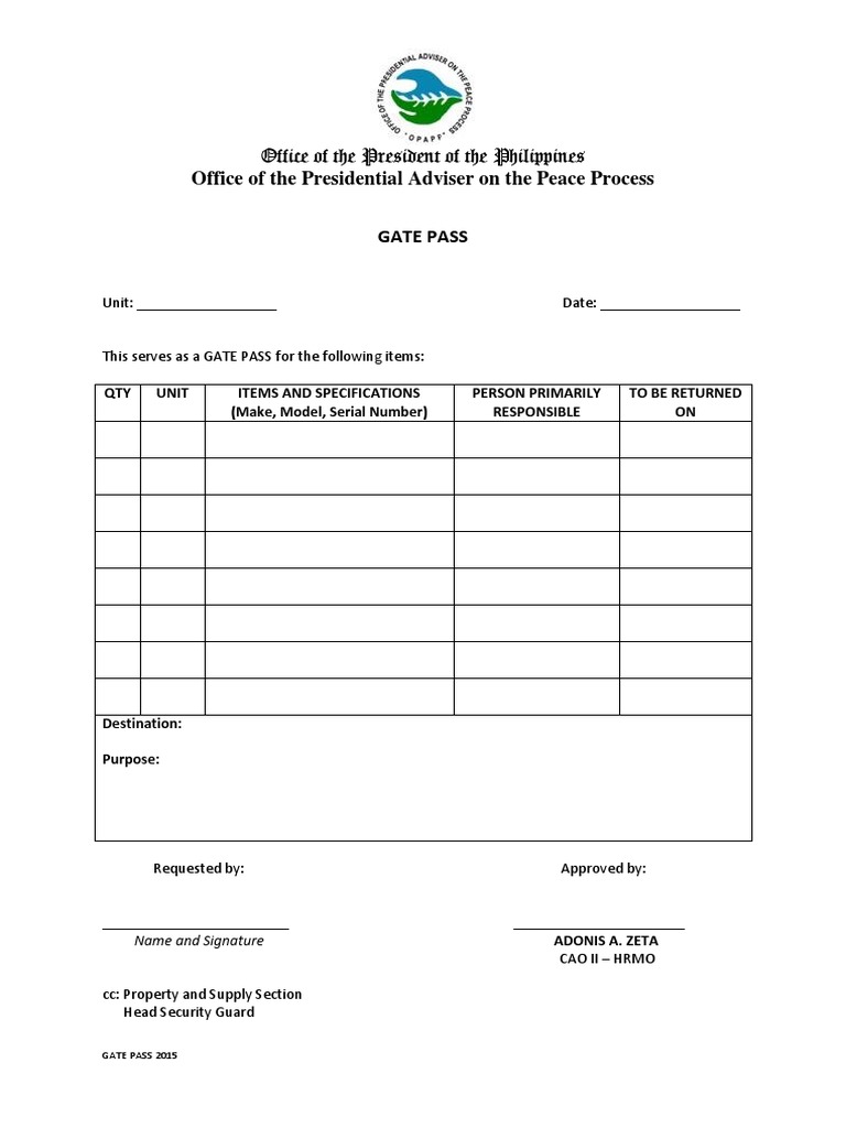 Office of The Presidential Adviser On The Peace Process | PDF