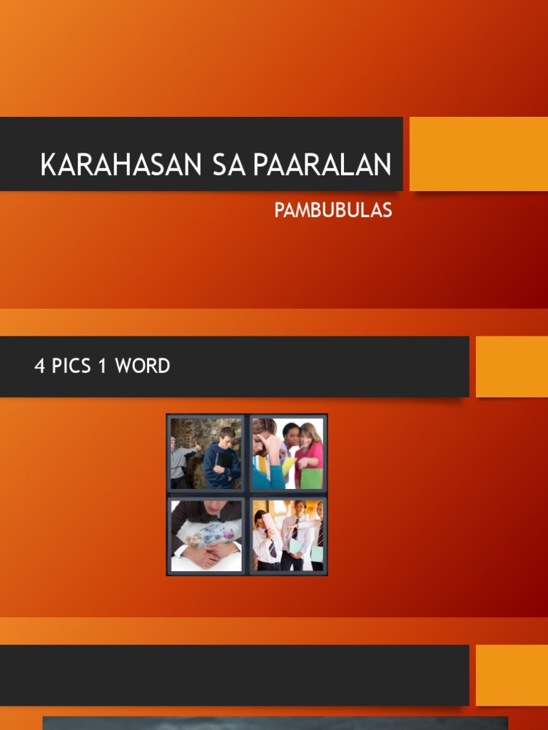 Karahasan Sa Paaralan | PDF