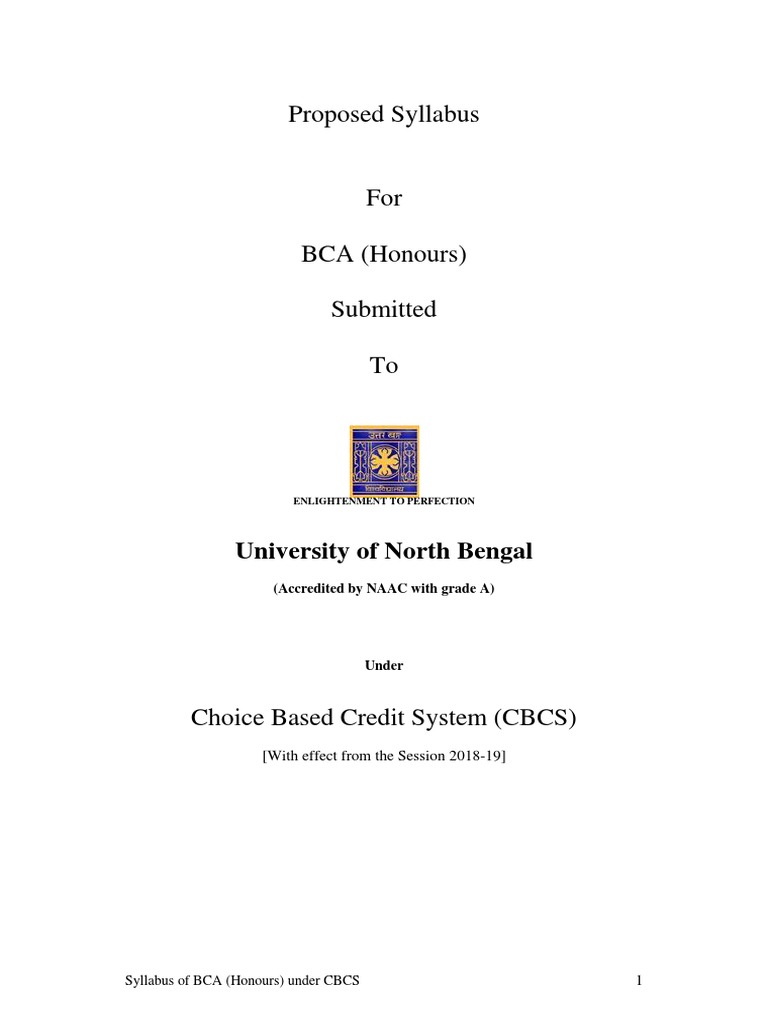 BCA CBCS North Bengal University | PDF | Biodiversity | Pointer (Computer Programming)