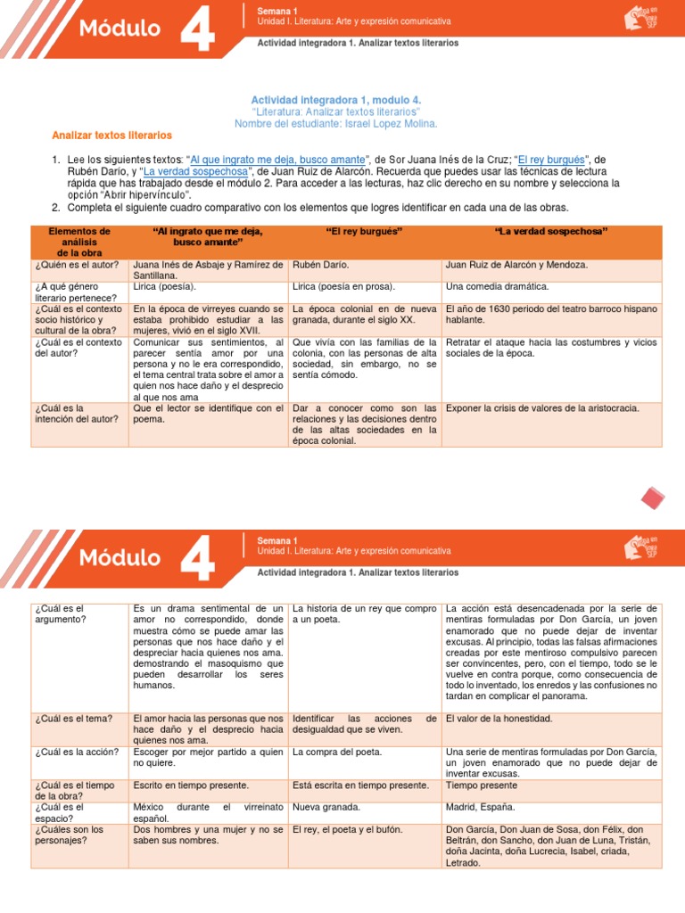 Actividad Integradora 1 | PDF | Autor | Poesía