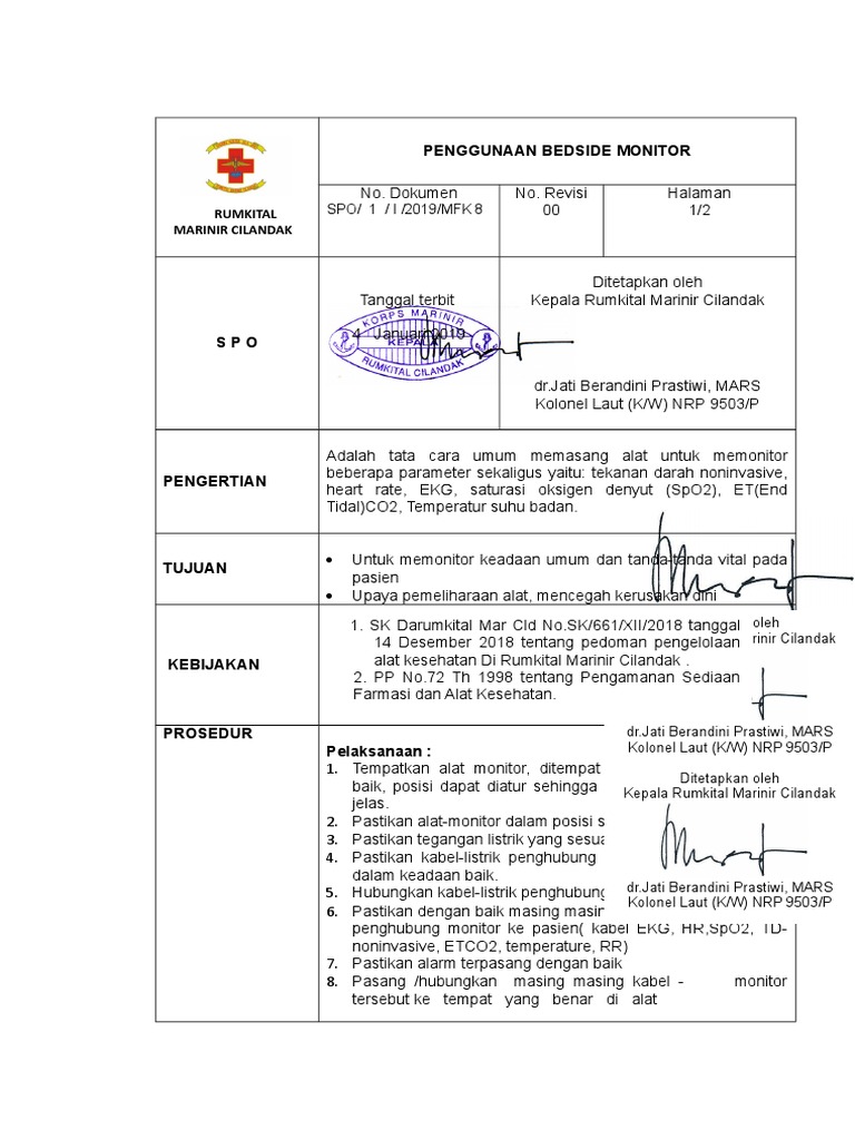 SOP - ALKES 19 Edit 2 | PDF