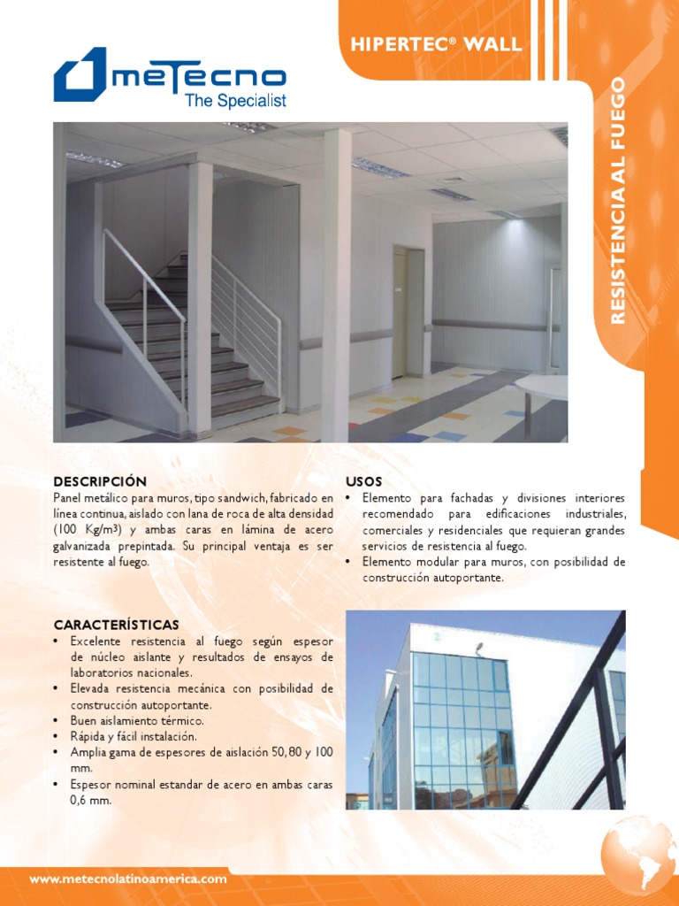 Ficha Hipertec Wall | PDF | Aislamiento térmico | Tornillo