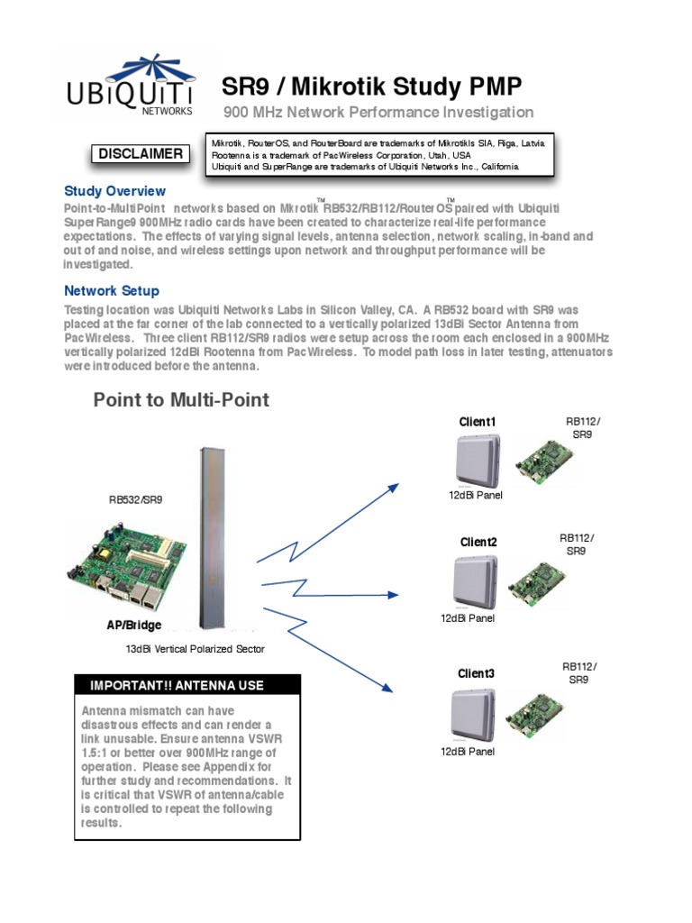 SR9 / Mikrotik Study PMP: Point To Multi-Point | PDF | Bit Rate ...