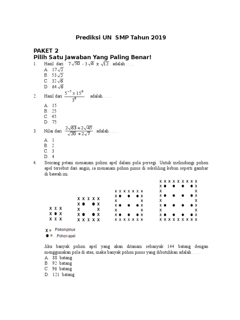 Kumpulan Soal MTK | PDF