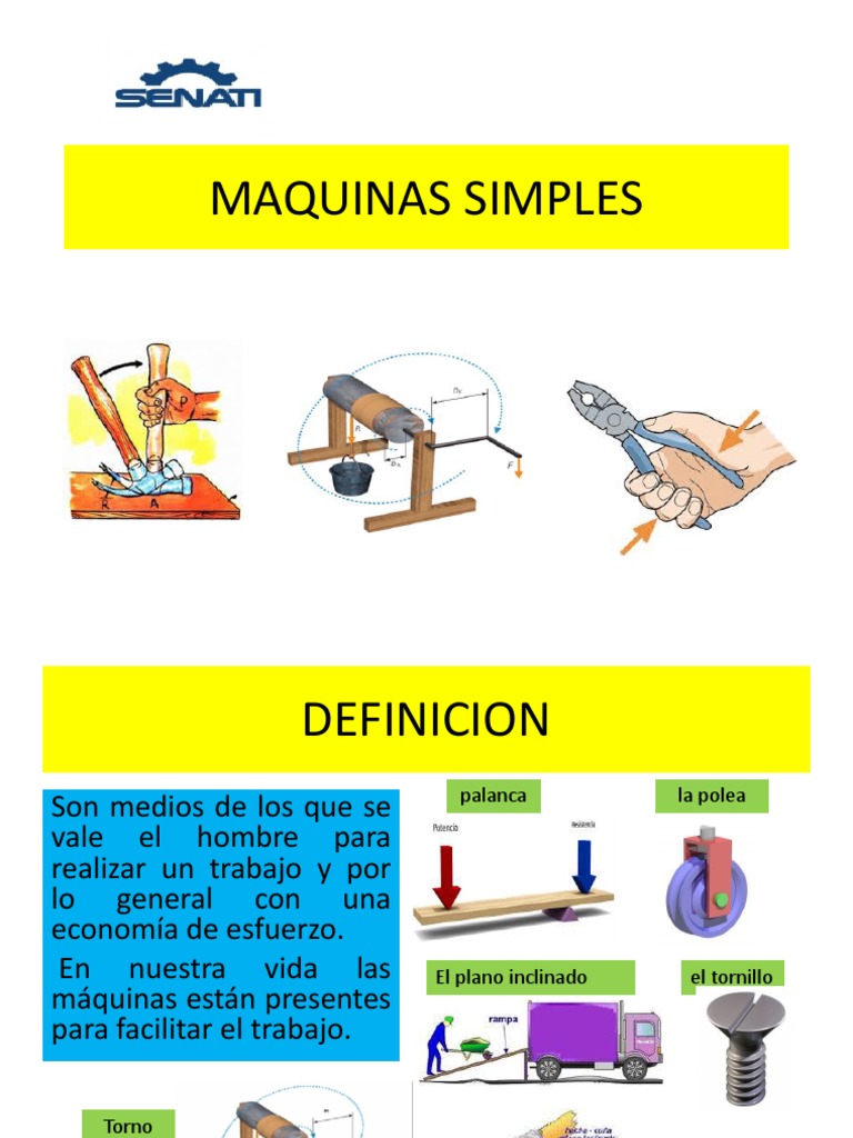 Unidad 07 Maquinas Simples | PDF | Palanca | Máquinas