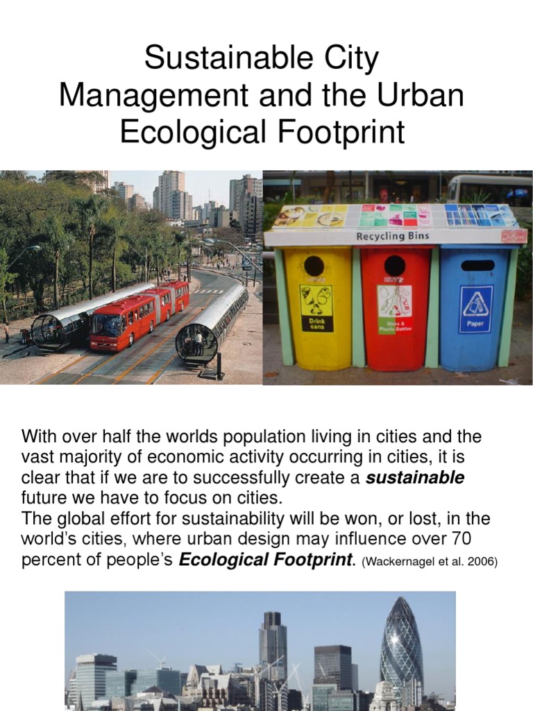 The Sustainable City | PDF | Sustainable City | Sustainability