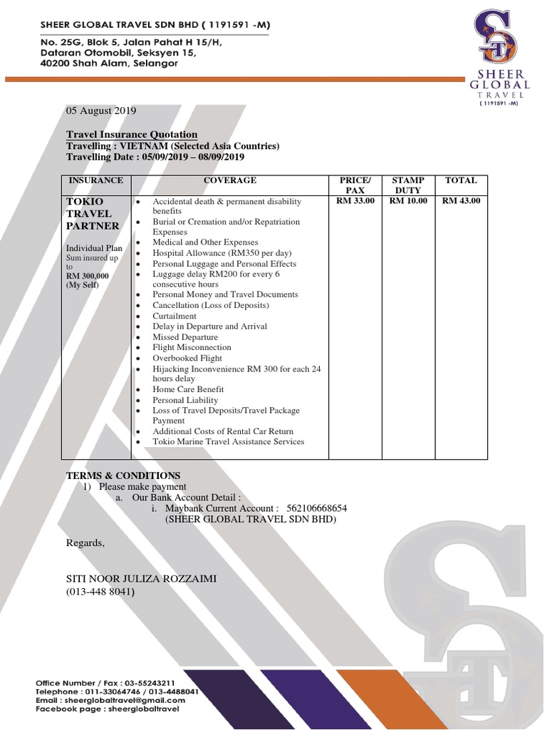 Travel Insurance | PDF