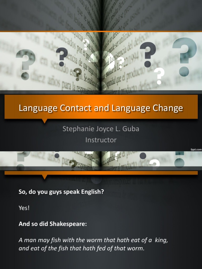 Language Contact and Language Change | PDF | Lexicon | Qing Dynasty