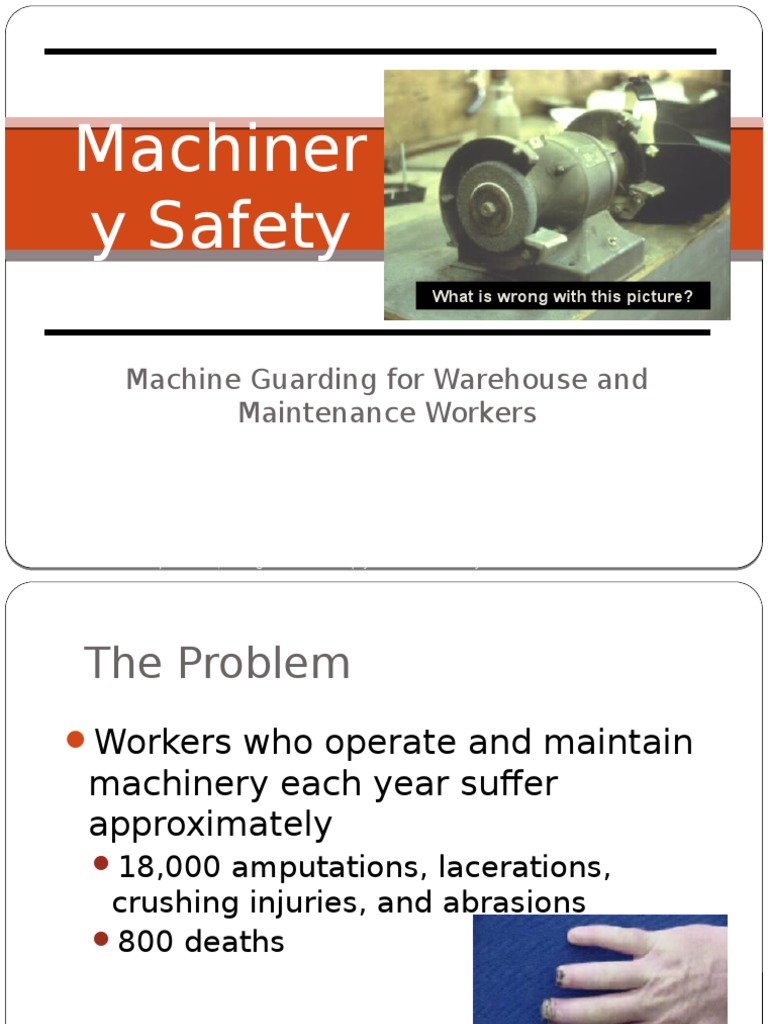 Machiner y Safety: Machine Guarding For Warehouse and Maintenance ...