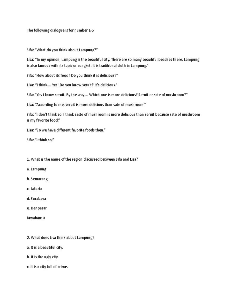 Soal Bahasa Inggris Pdf